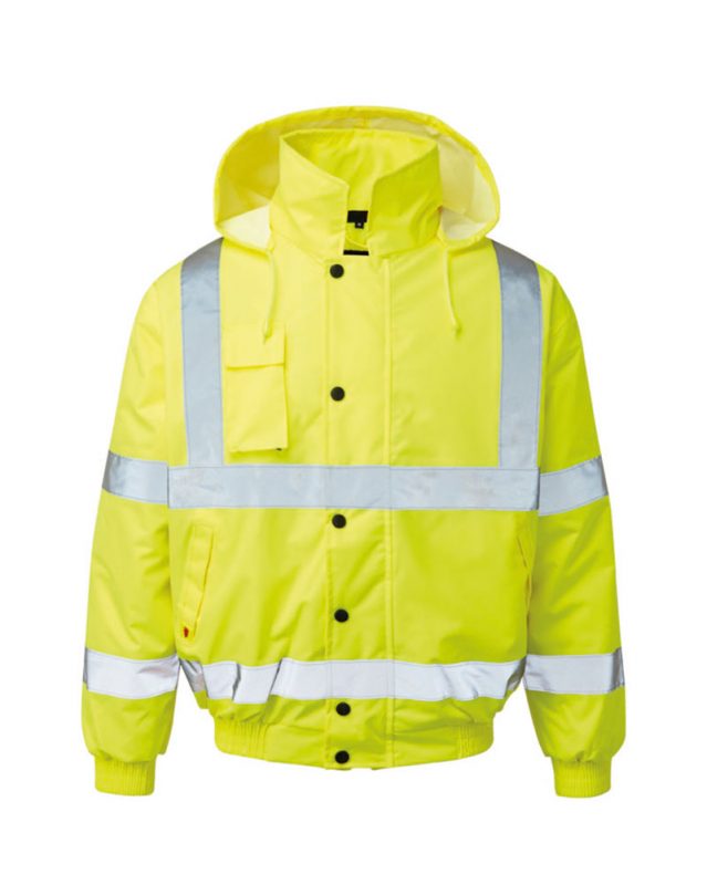 Hi Vis Waterproof Bomber Jacket - www.tuffstuff.ie